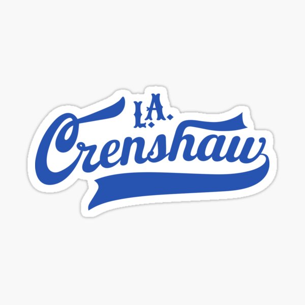 "Los Angeles Crenshaw - LA Crenshaw - LA Crenshaw logo" Sticker for ...
