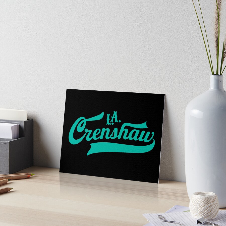 "Los Angeles Crenshaw - LA Crenshaw - LA Crenshaw logo" Art Board Print ...