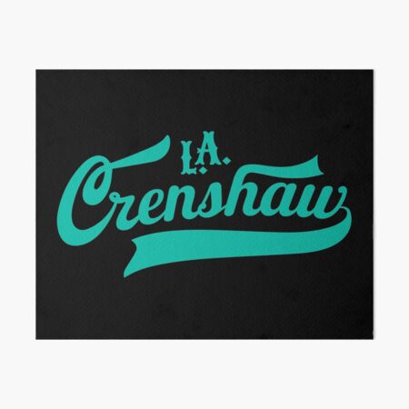 "Los Angeles Crenshaw - LA Crenshaw - LA Crenshaw logo" Art Board Print ...