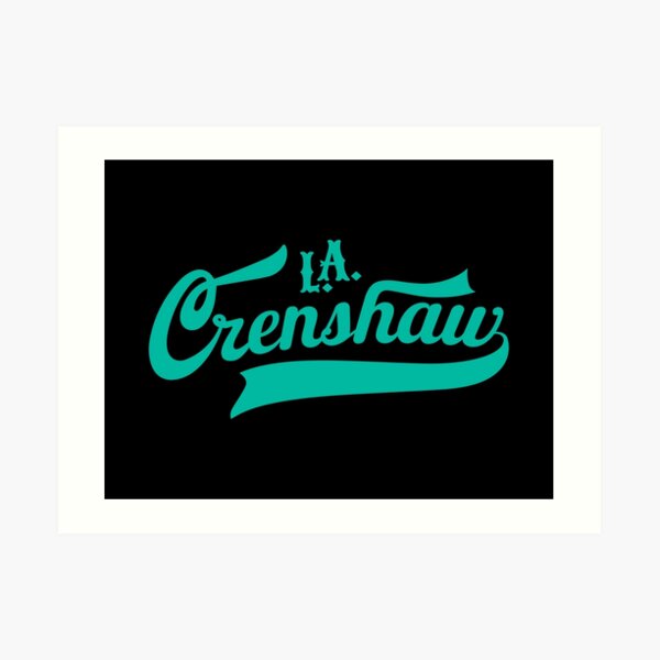 "Los Angeles Crenshaw - LA Crenshaw - LA Crenshaw logo" Art Print for ...