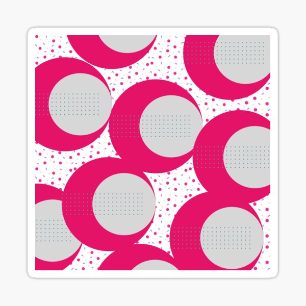 "Memphis Style Pattern 2" Sticker for Sale by SparkzPress | Redbubble