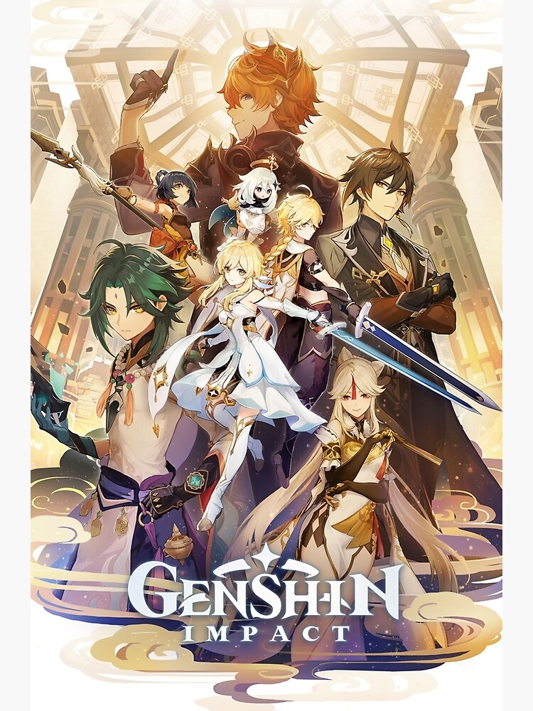 "HoYoverse, Genshin Impact, Paimon, Lumine, Aether, Xiangling, Xiao ...