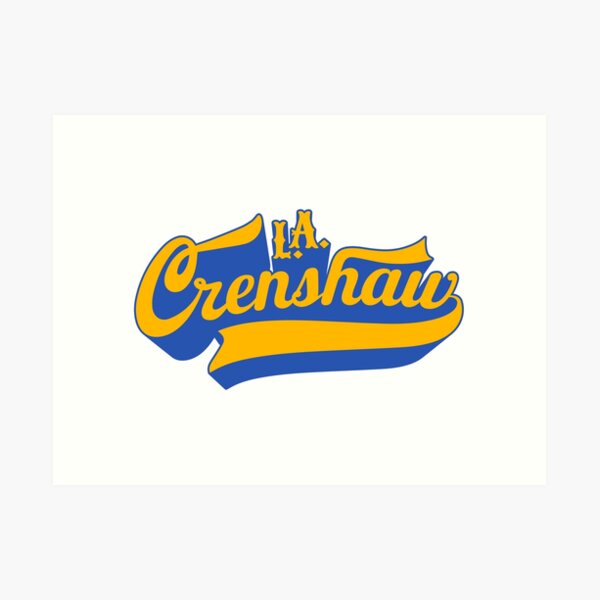 "Los Angeles Crenshaw classic - Crenshaw LA - LA Crenshaw logo" Art ...