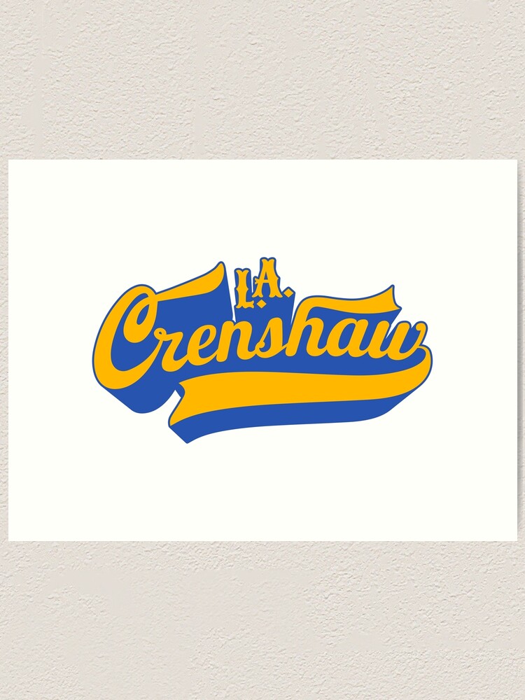 "Los Angeles Crenshaw classic - Crenshaw LA - LA Crenshaw logo" Art ...