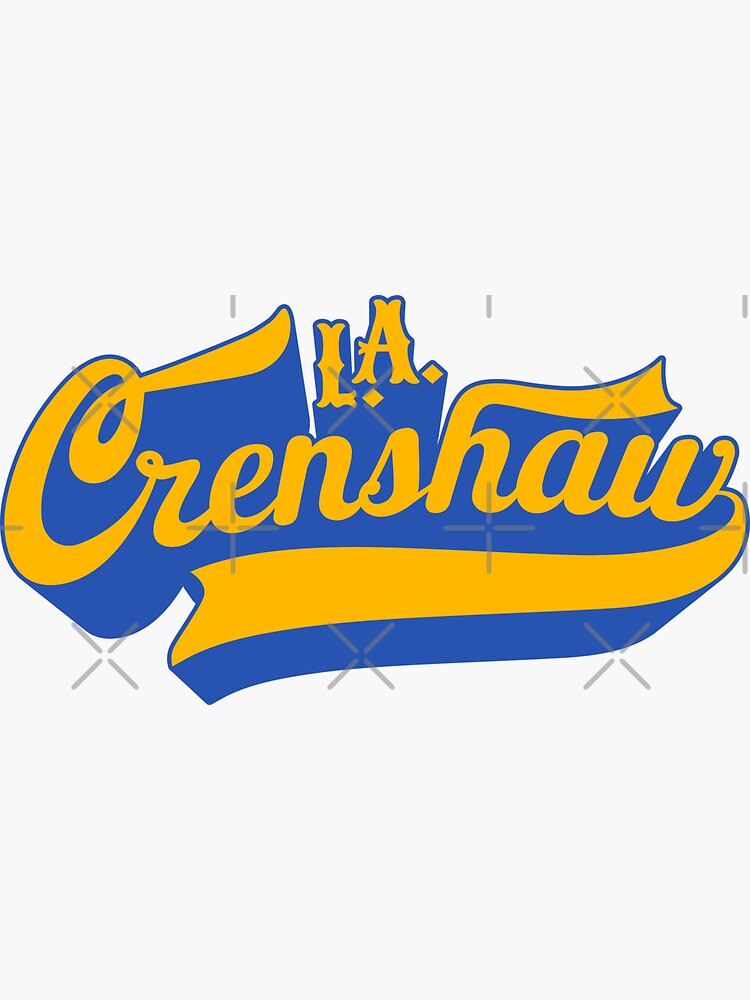 "Los Angeles Crenshaw classic - Crenshaw LA - LA Crenshaw logo" Sticker ...