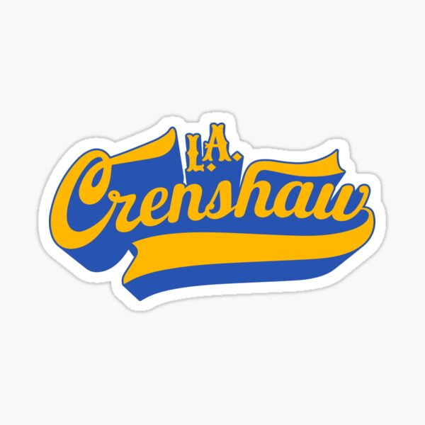 "Los Angeles Crenshaw classic - Crenshaw LA - LA Crenshaw logo" Sticker ...