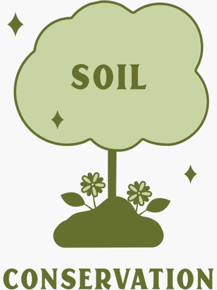 "Soil Conservation " Sticker for Sale by StonesCraftSt | Redbubble
