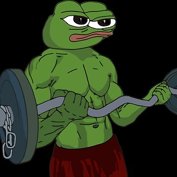 "Pepe Getting Ripped" Photographic Print for Sale by MazeMaterials | Redbubble