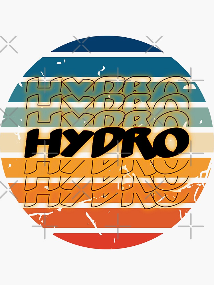 "hydro lettering art" Sticker for Sale by Lucky4S | Redbubble