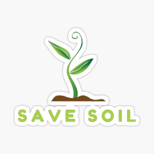 "Save Soil Logo Active " Sticker for Sale by StonesCraftSt | Redbubble