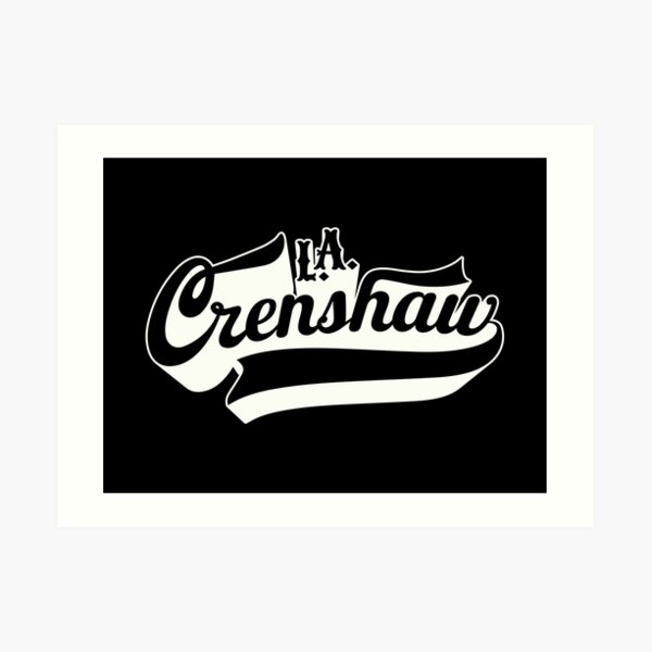 "Los Angeles Crenshaw - LA Crenshaw - LA Crenshaw logo" Art Print for ...