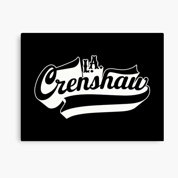 "Los Angeles Crenshaw - LA Crenshaw - LA Crenshaw logo" Canvas Print ...
