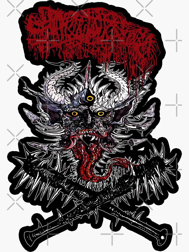 "three-eyed demon king" Sticker for Sale by Ocat1939 | Redbubble