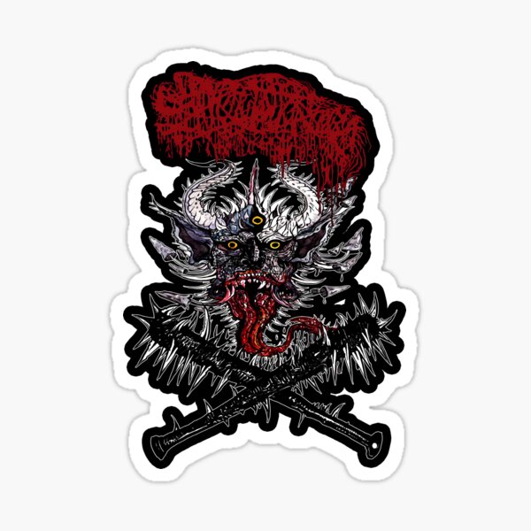 "three-eyed demon king" Sticker for Sale by Ocat1939 | Redbubble