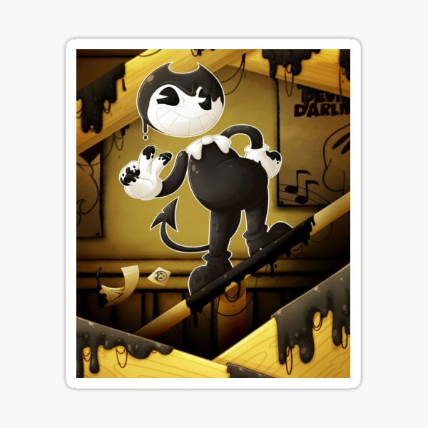 "bendy and the ink machine" Sticker for Sale by lovemyronaa | Redbubble