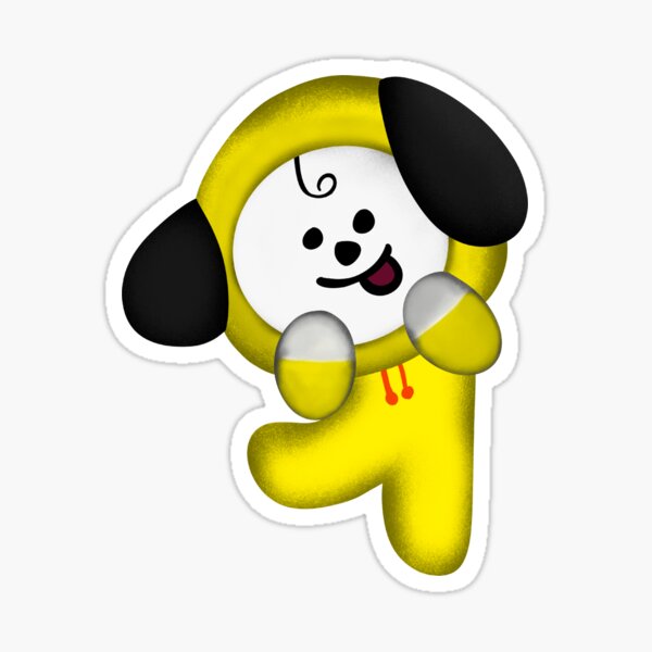 "Jimin - BT21 realistic character (chimmy)" Sticker for Sale by ...