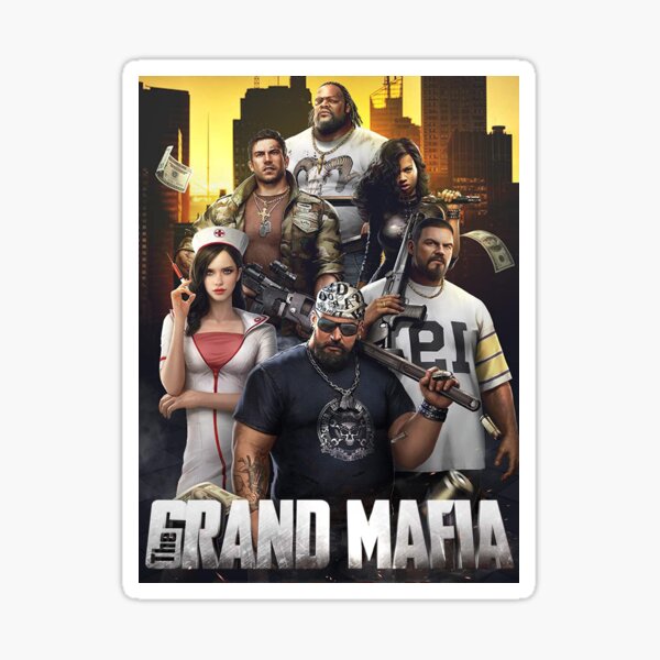 "T Shirt The Grand Mafia" Sticker for Sale by ziga79 | Redbubble