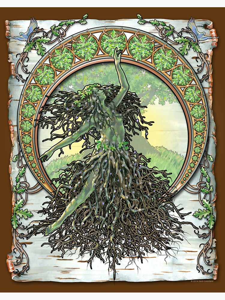 "Dryad Dance" Sticker for Sale by HerbLeonhard | Redbubble