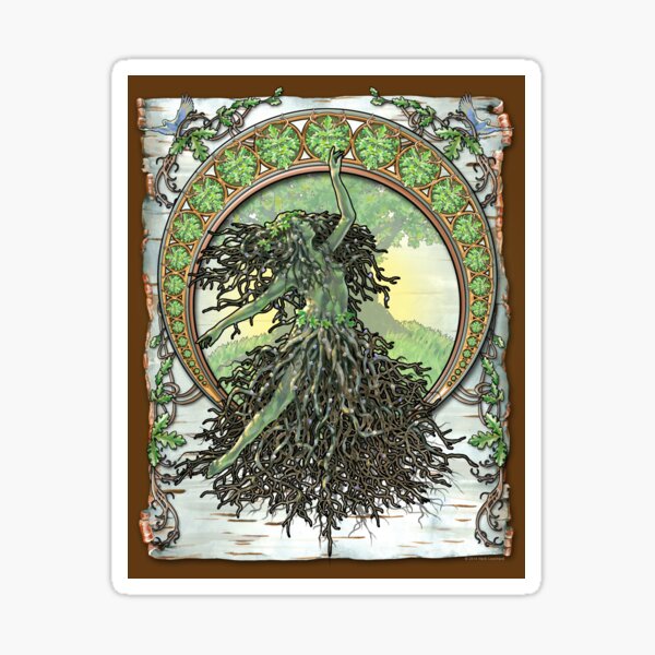 "Dryad Dance" Sticker for Sale by HerbLeonhard | Redbubble