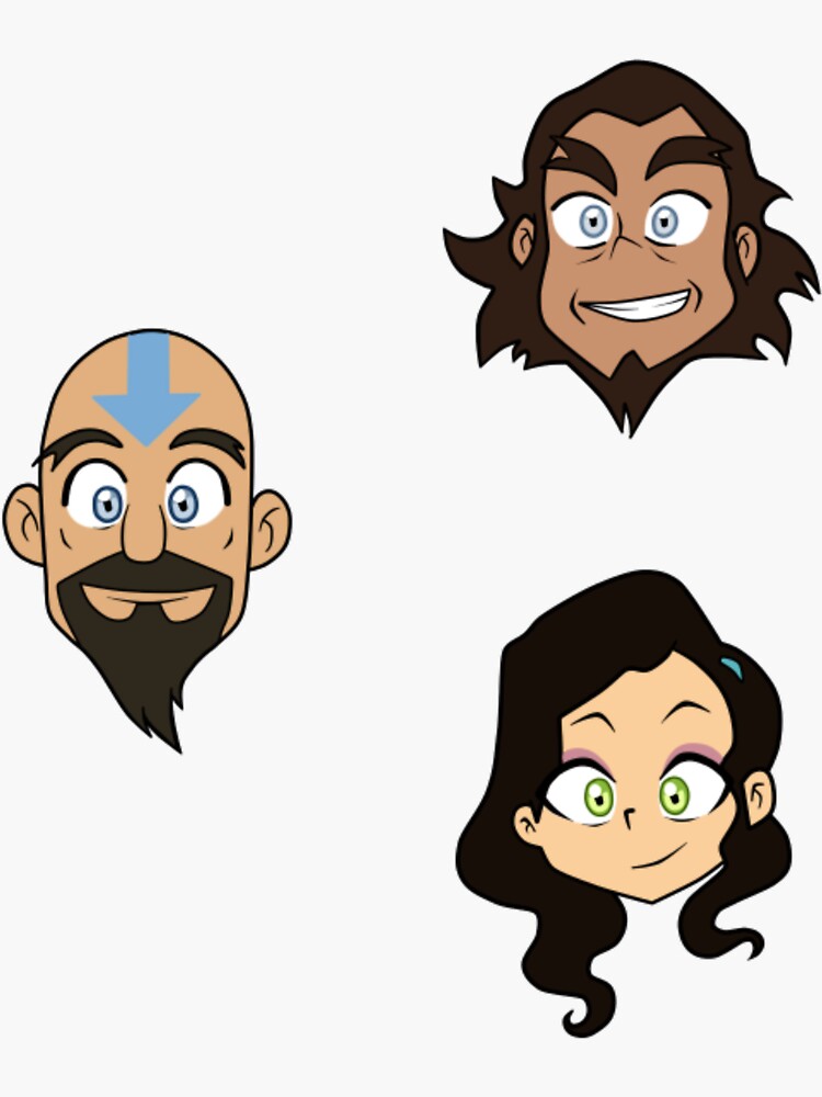 "Tenzin Boomi Asami Chibi Sticker Pack" Sticker for Sale by efoze ...