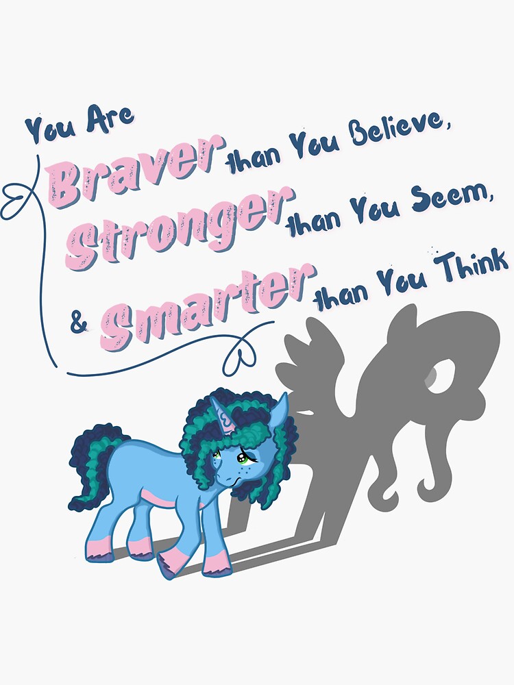 "You Are Braver Stronger Smarter, Misty MLP" Sticker for Sale by ...