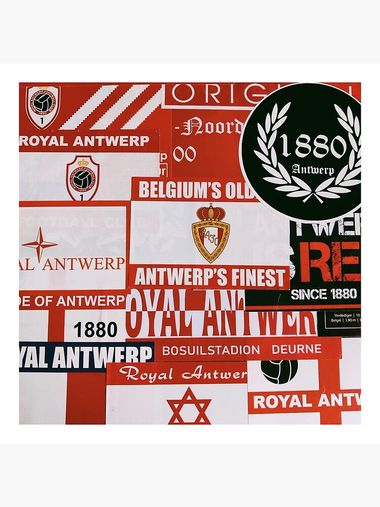 "Royal Antwerp FC: Ultras Stickers Design" Poster for Sale by mezzombie | Redbubble