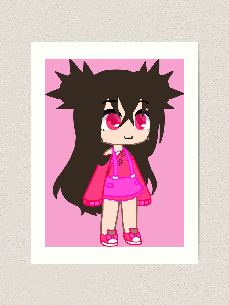 "Chibi Girl Pink Cheerful Gacha club - Girl happy pink Gacha Life ...