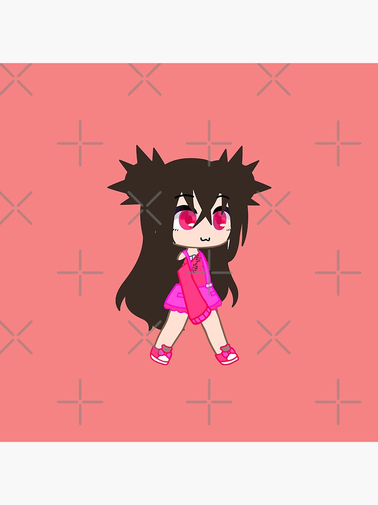 Chapa «Chica Chibi Rosa Alegre Gacha club - Niña feliz rosa Gacha Life ...