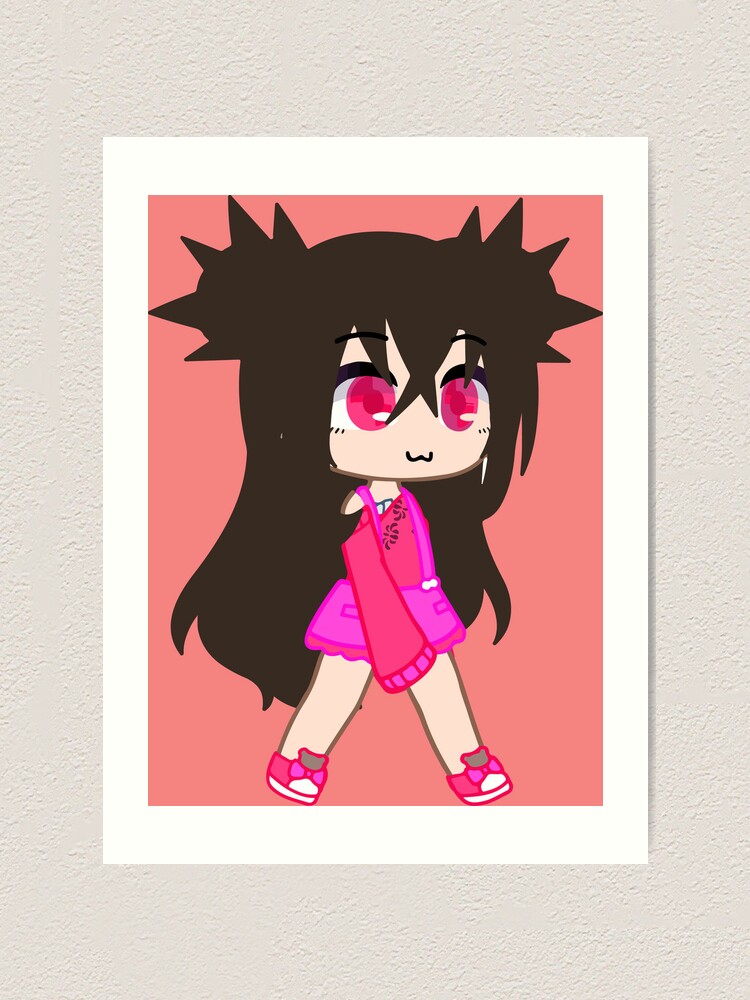 "Chibi Girl Pink Cheerful Gacha club - Girl happy pink Gacha Life ...