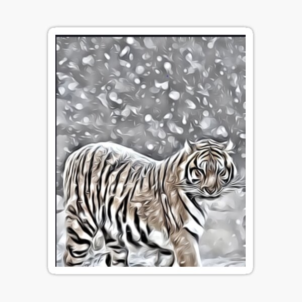"Siberian tiger" Sticker for Sale by petar-test | Redbubble