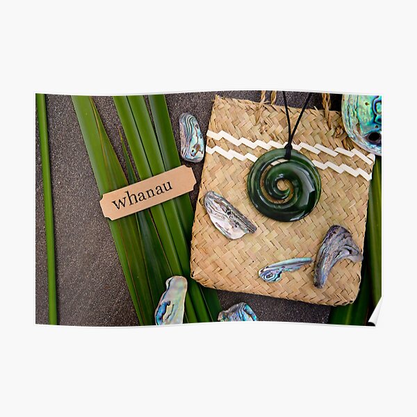 "NZ Maori - Whanau - Family" Poster for Sale by NicoletteNeish | Redbubble