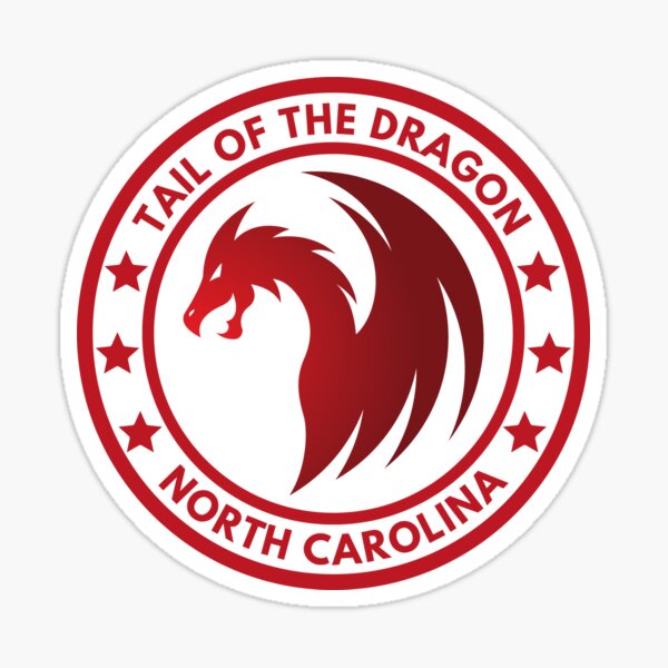 "Tail Of The Dragon ..," Sticker for Sale by Dalway | Redbubble