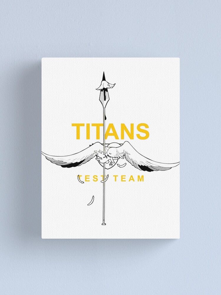 "Titans Test Team (Orange)" Canvas Print by vacuousstare | Redbubble