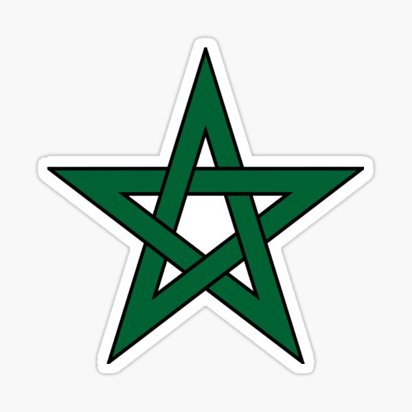 "Star Moroccan Flag" Sticker for Sale by Islanr | Redbubble