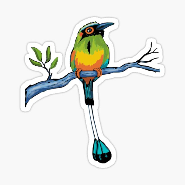 "Beautiful torogoz bird" Sticker for Sale by paisajetropical | Redbubble