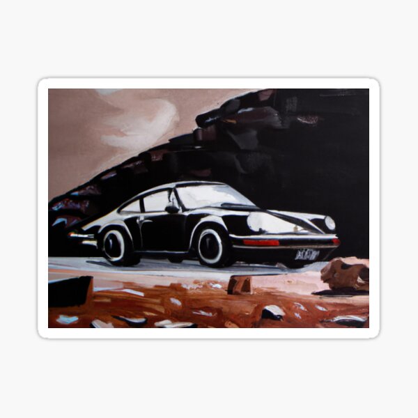 "Porch 911 in Mars" Sticker for Sale by SpaceCars | Redbubble