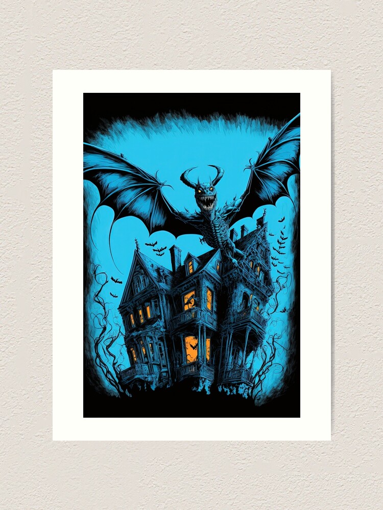 "001 Cemetery Lane - Addams Family Mansion" Art Print for Sale by ...