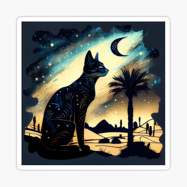 "Spirit animal : Cat" Sticker for Sale by CEVmemories | Redbubble