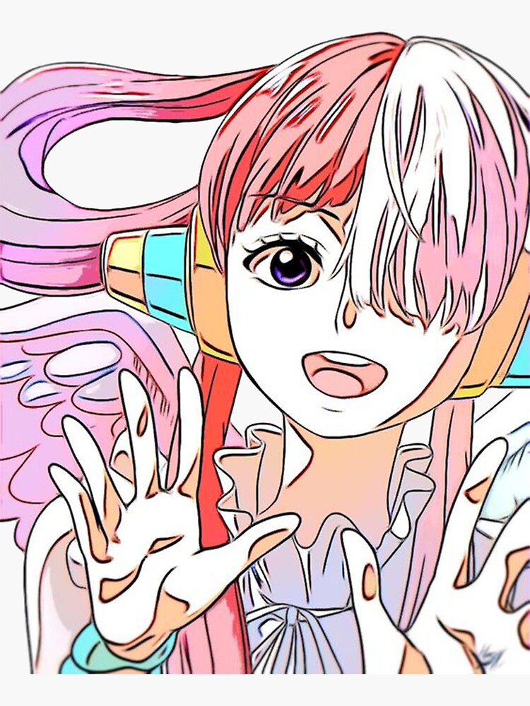 "One Piece Uta" Sticker for Sale by HD90 | Redbubble