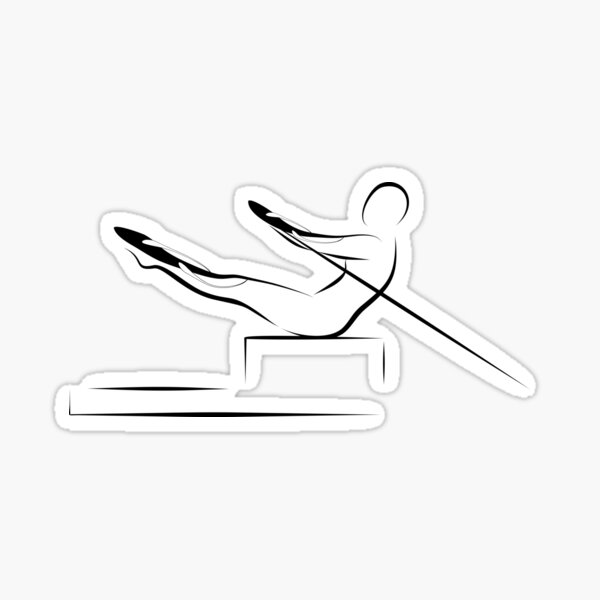 "Teaser on the reformer" Sticker for Sale by sashica | Redbubble