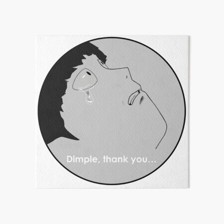 "Mob crying after Dimple left (Mob Psycho 100)" Art Board Print for ...