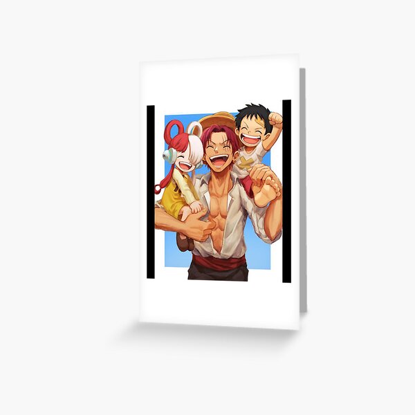 "One Piece Uta - Shanks - Luffy" Greeting Card for Sale by HD90 | Redbubble