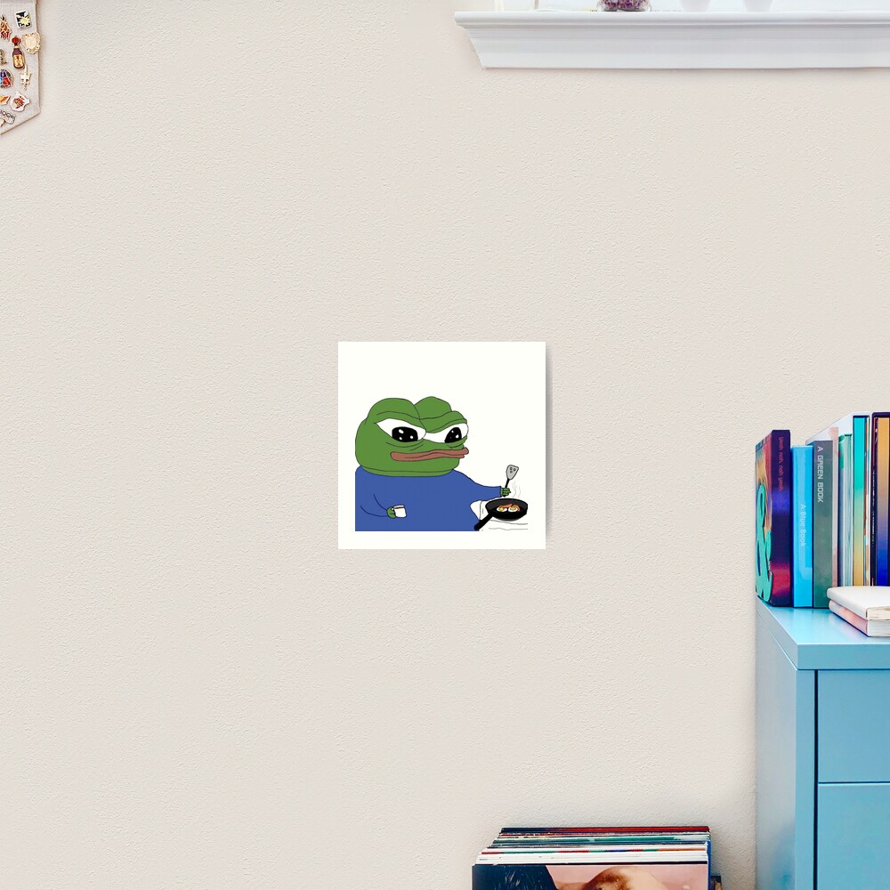 "Breakfast Pepe the frog helper Apu - Meme" Art Print for Sale by ...