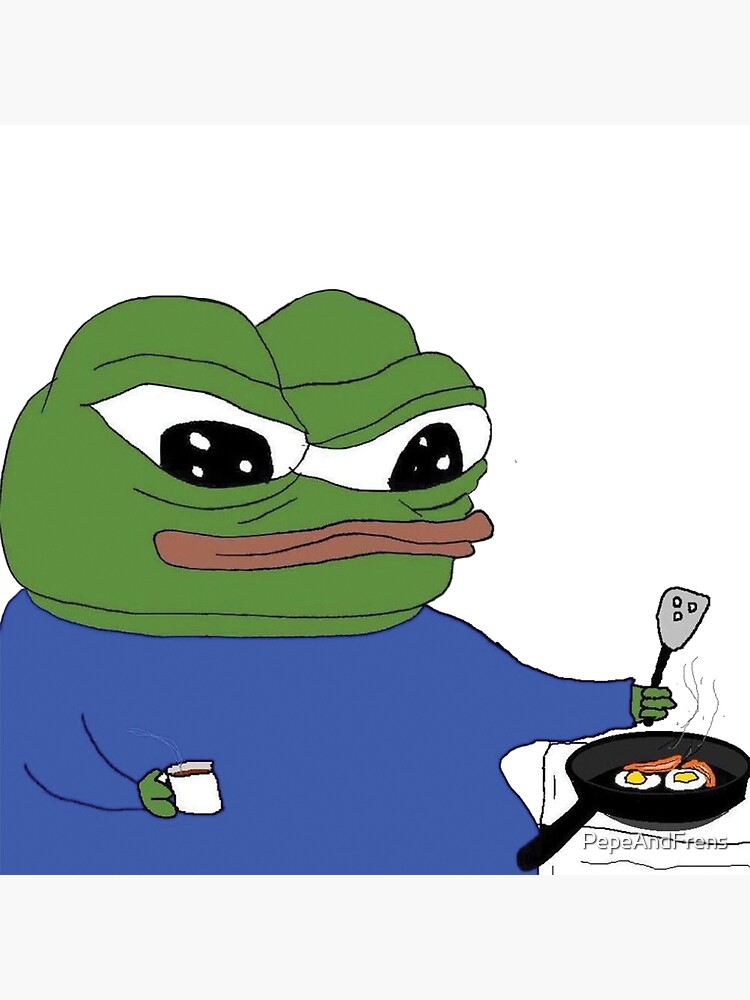 "Breakfast Pepe the frog helper Apu - Meme" Poster for Sale by ...