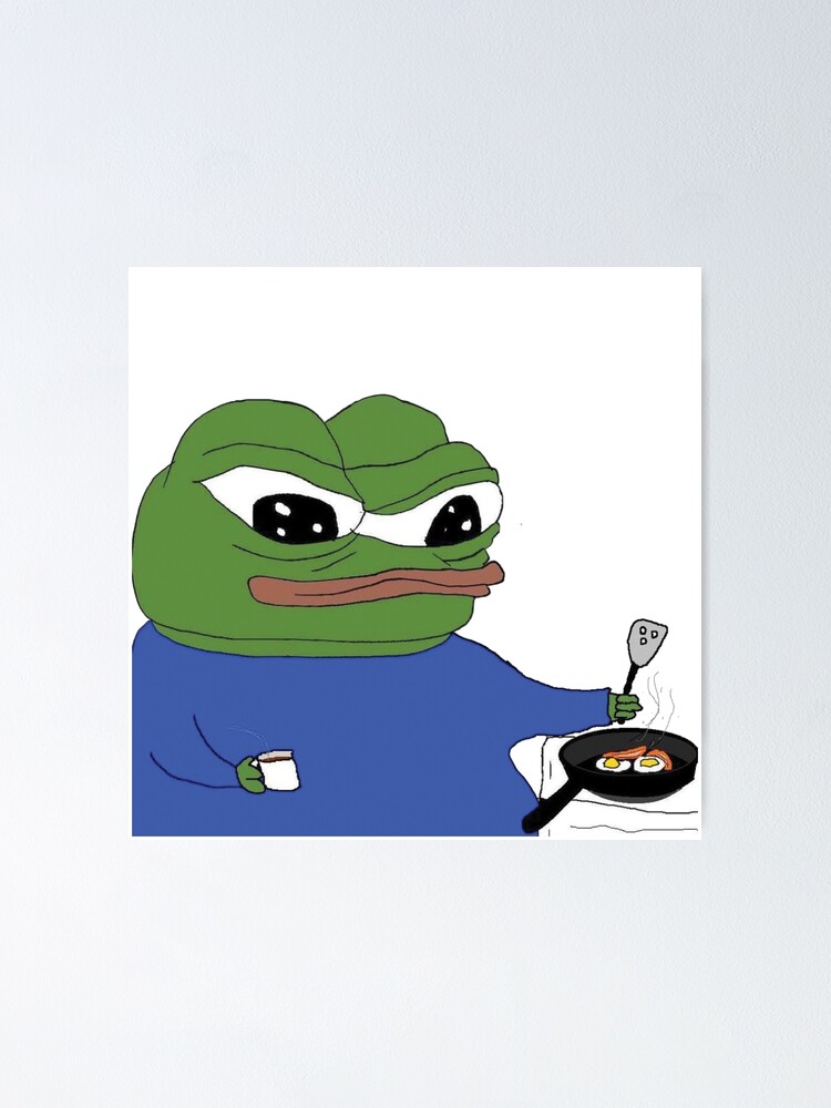 "Breakfast Pepe the frog helper Apu - Meme" Poster for Sale by ...