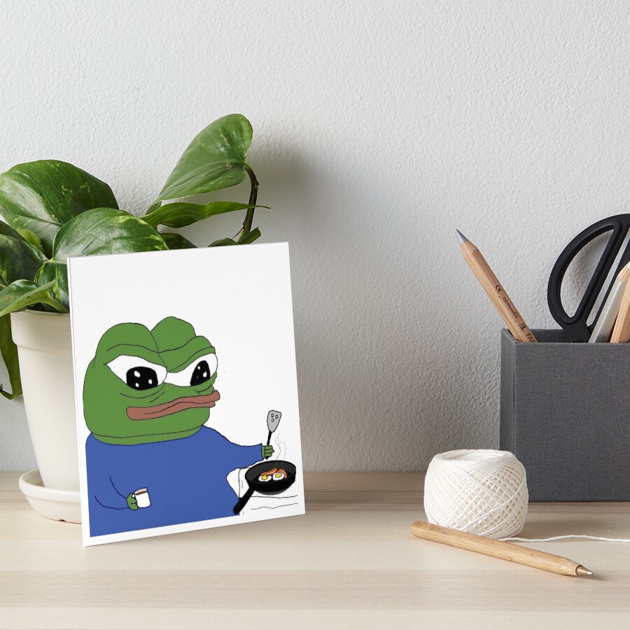 "Breakfast Pepe the frog helper Apu - Meme" Art Board Print for Sale by ...