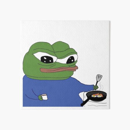 "Breakfast Pepe the frog helper Apu - Meme" Art Board Print for Sale by ...