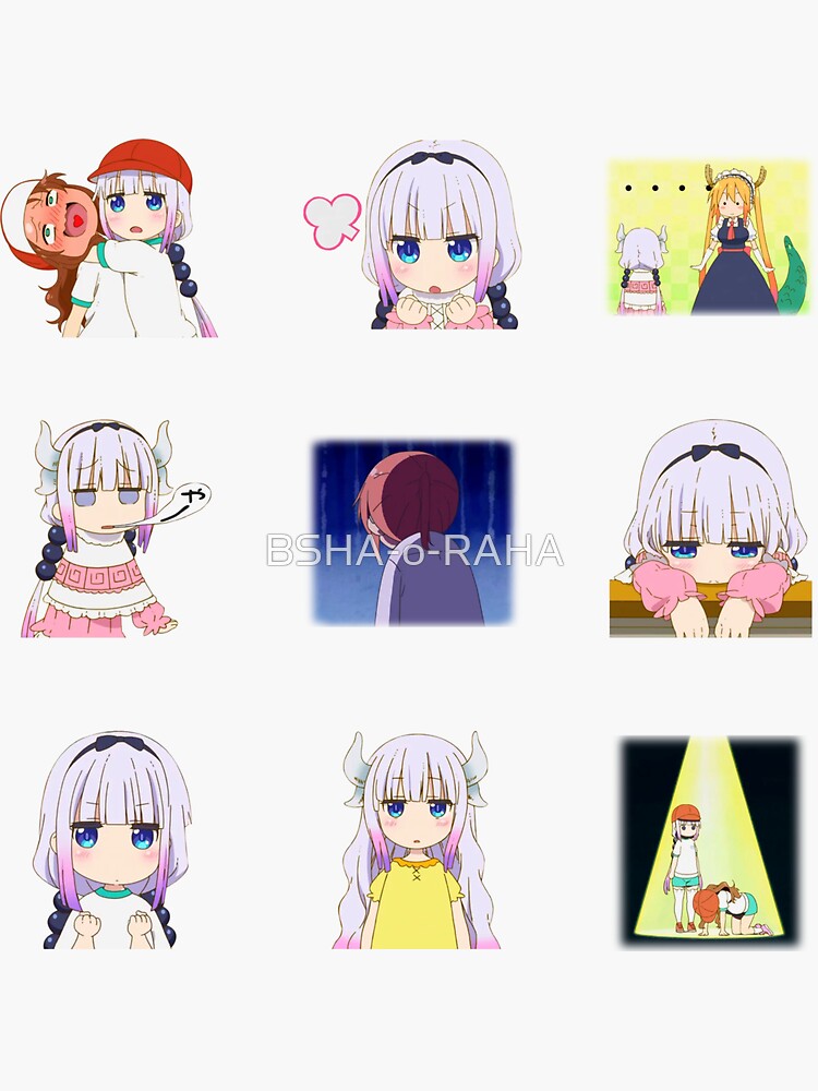 "Miss Kobayashi's Dragon Maid Sticker Pack" Sticker for Sale by BSHA-o ...