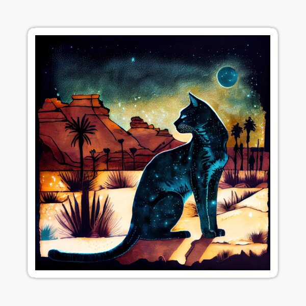 "Spirit animal : Cat" Sticker for Sale by CEVmemories | Redbubble