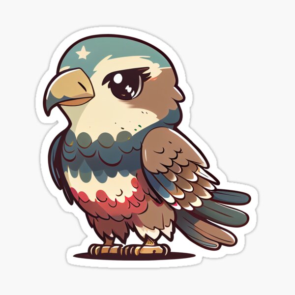 "Kawaii Cute Eagle" Sticker for Sale by KawaiiWorlds | Redbubble